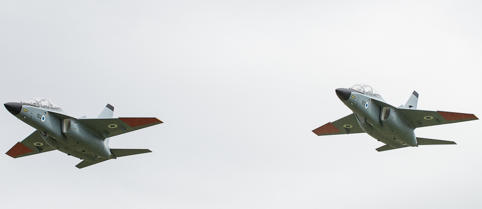first two M-346 aircraft delivered to the Israeli Air Force | Leonardo
