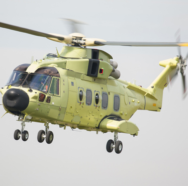 First of sixteen AW101 helicopters for the Norwegian Government makes ...