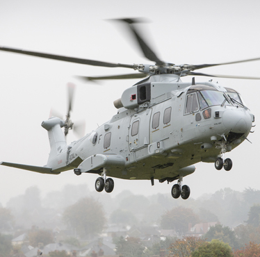Leonardo: first Royal Navy AW101 Merlin Mk4 makes its maiden flight