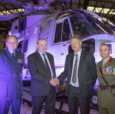 First Leonardo AW101 Commando Merlin delivered to the UK's Commando ...