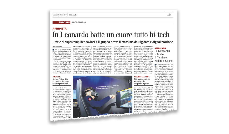 In Leonardo batte un cuore tutto hi-tech