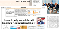 Leonardo's 3Q/9M financial results in the international press