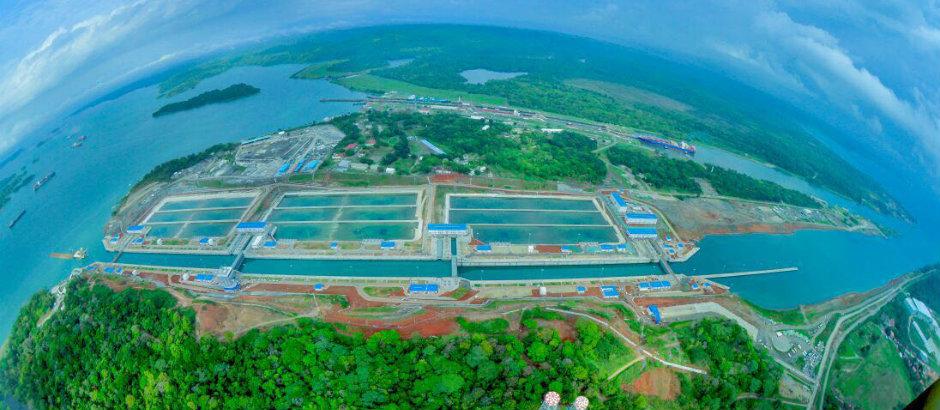 Panama Canal From The Air Panama Marks 20 Years In Charge Of Canal,